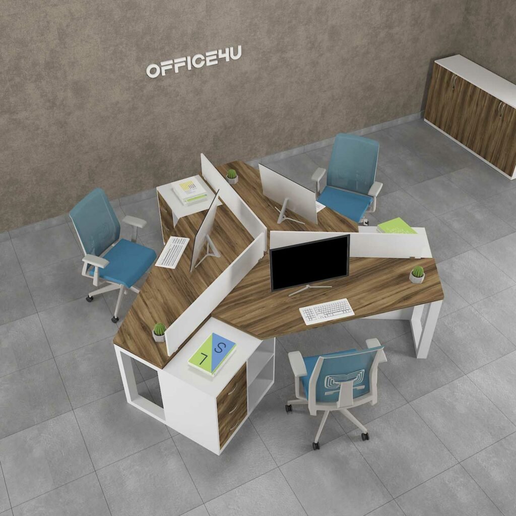 Amer Series Triangle Workstation Desk