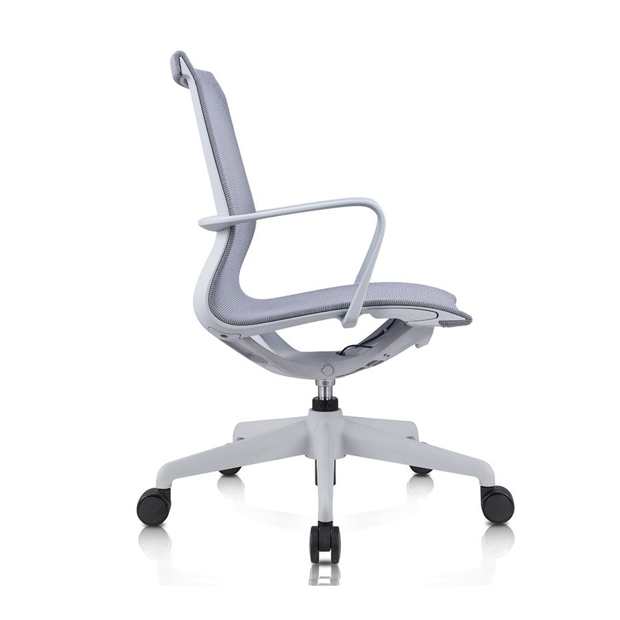 Bay Meeting Chair (Grey) With Plastic and glass fiber frame – Office ...