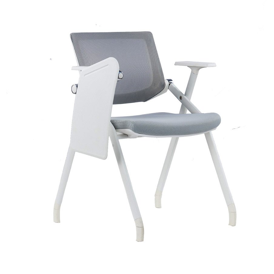 Lagos Training Chair | White | Educational Chair with Writing Pad - Office Furniture Dubai ...