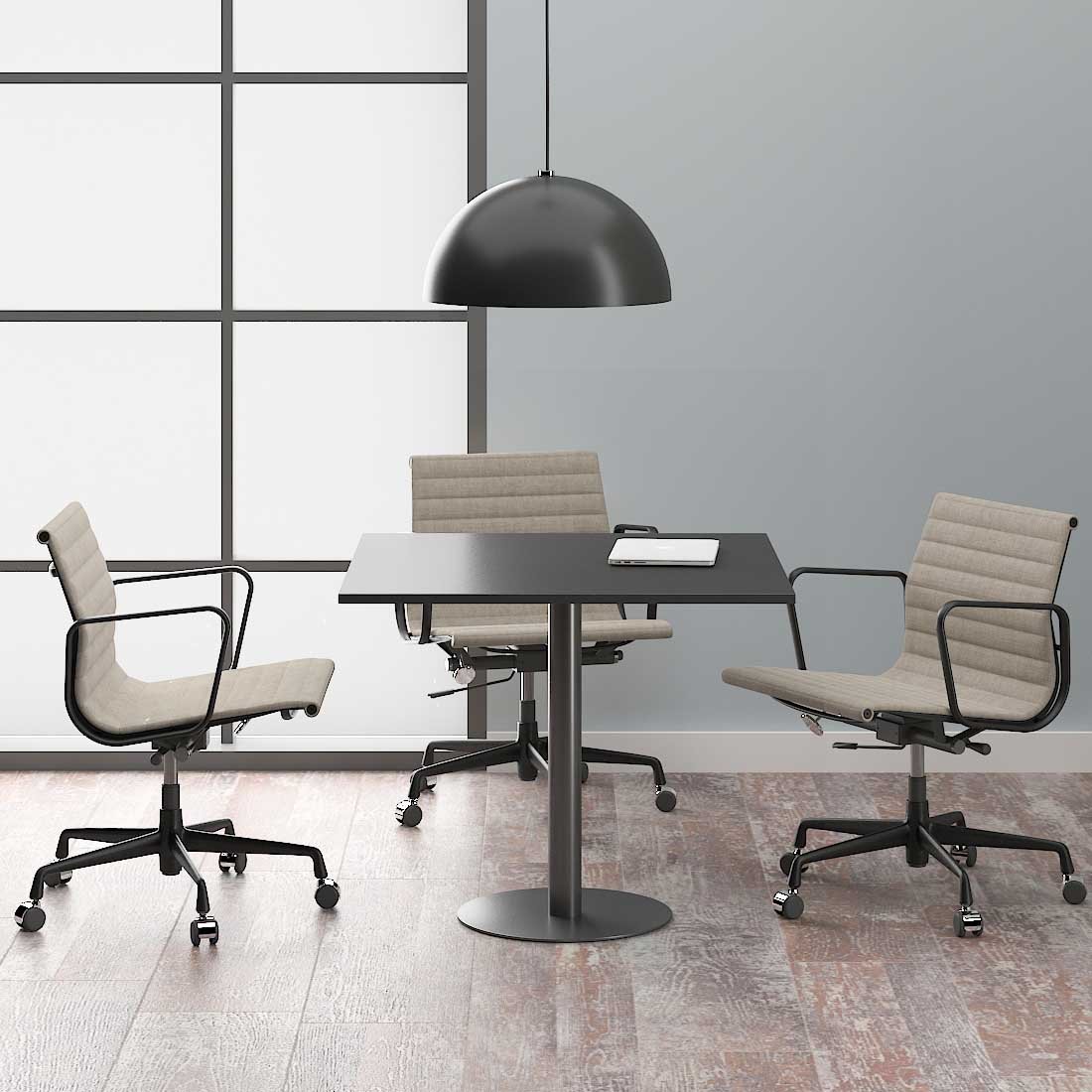 Onyx Black Base Square Table for Office – Office Furniture Dubai ...